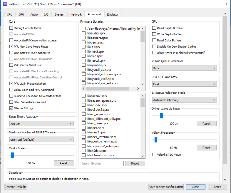Setting up the RPCS3 v0.0.27+ emulator for God of War: Ascension ...